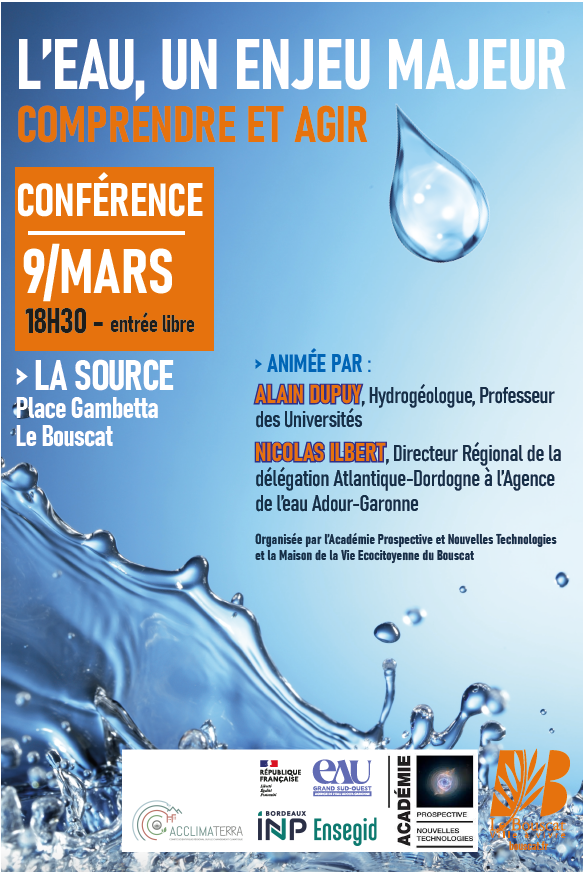 Conférence - L'eau, un enjeu majeur : comprendre et agir | Agence de l'eau Adour-Garonne